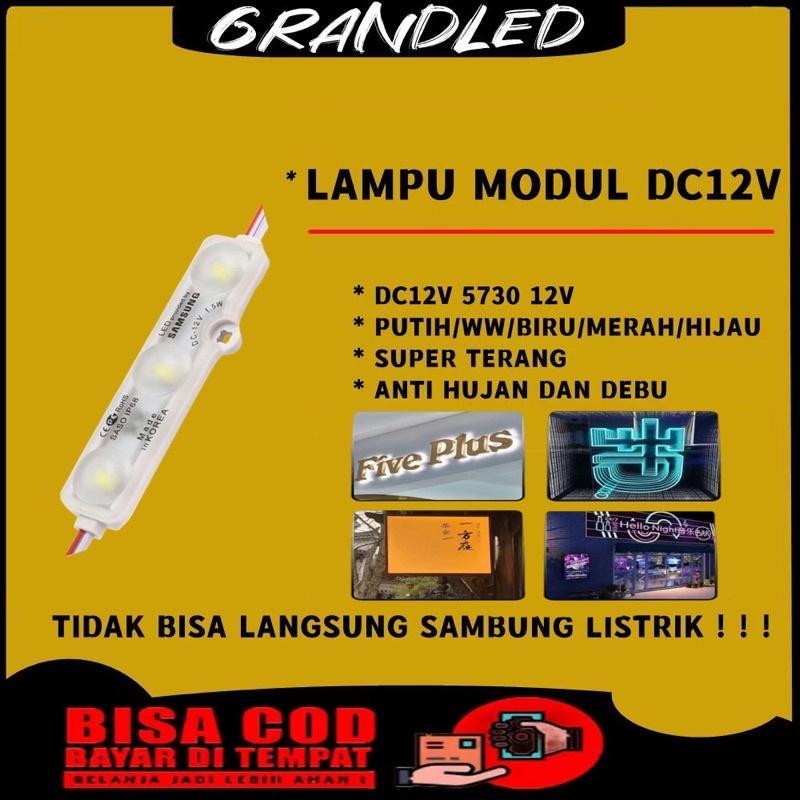 Lampu Modul LED 5730 SMD 12v DC 3 Mata 12volt Module ori ( 6615) - Shop ...