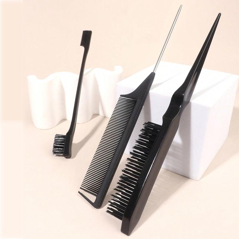 3Pcs Comb Set Hair Combing Hair Styling Pointed Tail Comb Double ...