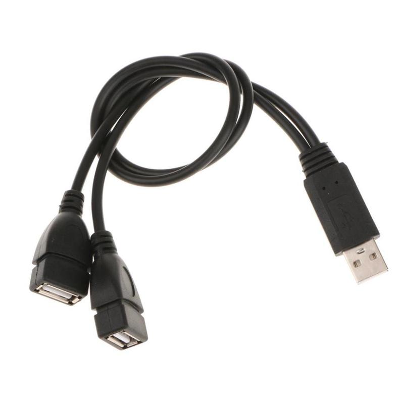 Kabel Penyesuai Kord Hab Pemisah USB 2.0 Ke Dwi USB, untuk Pemisah ...