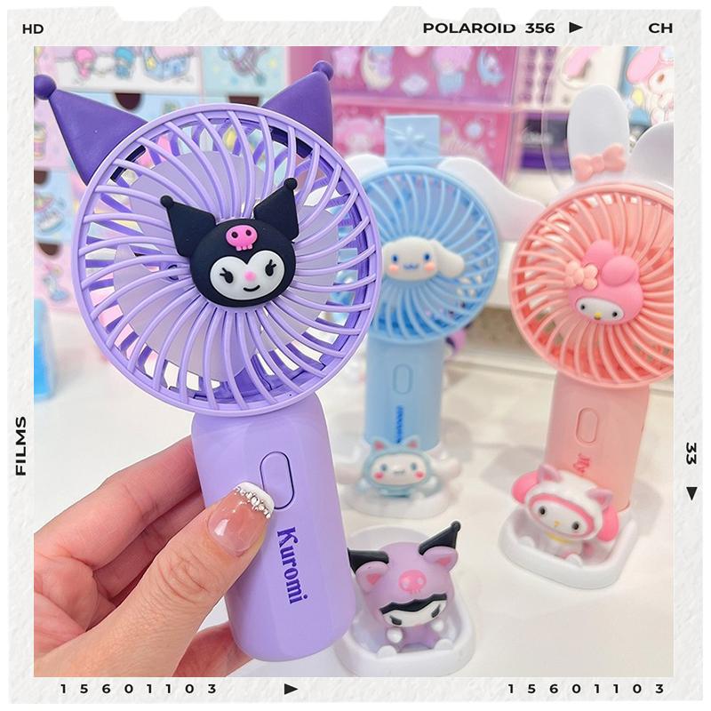 Sanrio Hand Electronic Fan Mini Portable Electric Fan Sanrio - TikTok ...