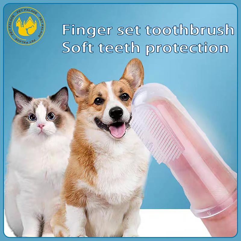 Pet Finger Toothbrush Dog Toothbrush Pet Dog Oral Care Silicone ...