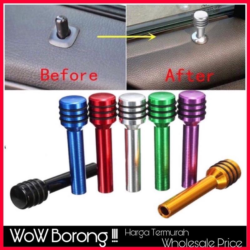 1PCs universal aluminum interior door lock knob pins for car - TikTok ...