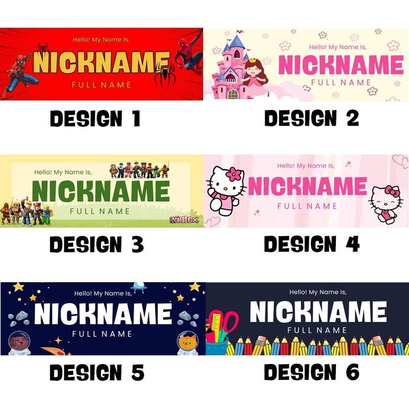 CUSTOMIZED LAMINATED NAME TAG (FRONT & BACK) WITH LACE - TikTok Shop ...