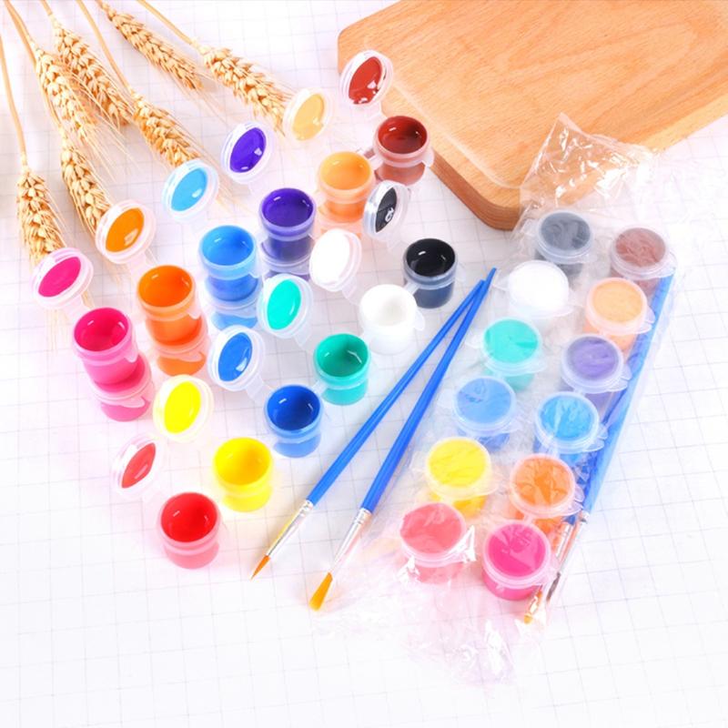 Cat Lukis dg Kuas / Akrilik / Acrylic Paint Set 6 / 12 Warna - Shop ...