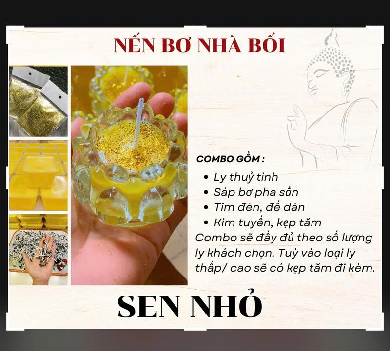 COMBO 36 LY SEN NHỎ (ĐẦY ĐỦ NGUYÊN LIỆU LÀM LY NẾN) - NẾN THƠM - TikTok ...