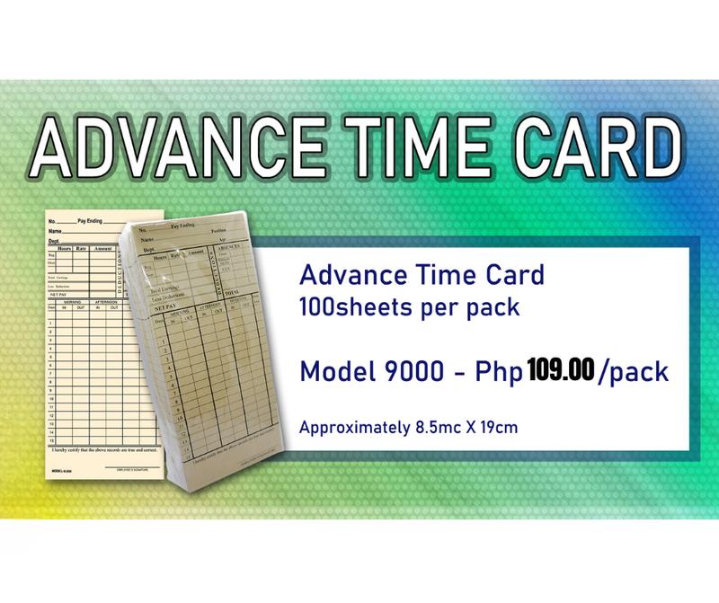 Advance Time Card 100 Sheets per Pack High Quality - TikTok Shop ...