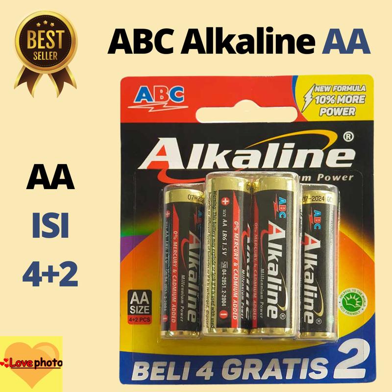 PROMO Baterai ABC Alkaline AA / Battery jam A2 Bp6 Isi 6 - Shop | Tokopedia