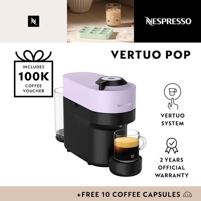 Promo Nespresso Vertuo Pop Coffee Machine, Lilac (Mesin Kopi) Cicil 0% ...