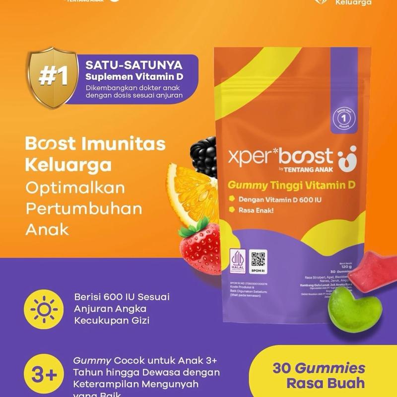 Xpert Boost Expert Tentang ANAK Gummy Vitamin D 600 IU Anak Dewasa ...