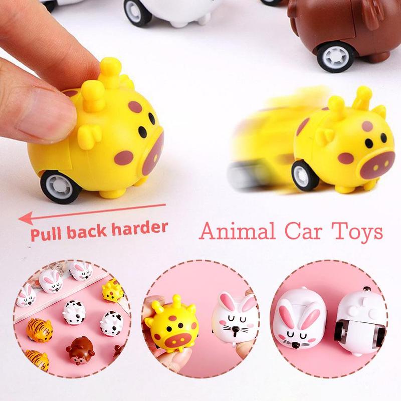 Little Tiger Creative Cartoon Animal Pull Back Car Children' - TikTok ...