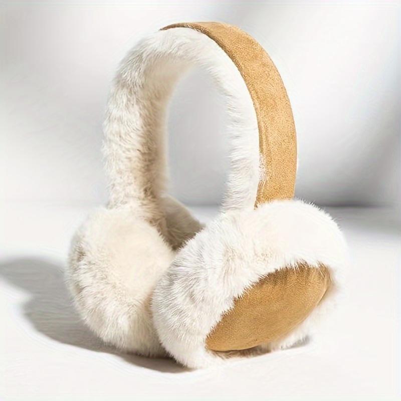 One Piece Suede Fuzzy Ear Muffs - Cozy Winter Warm Ear Muffs, Non ...