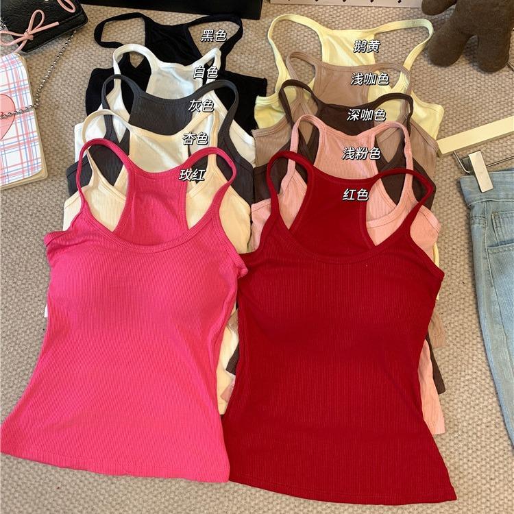 U-Collar Sling Pure Desire Sexy Tight Inner Vest Bottoming Shirt ...