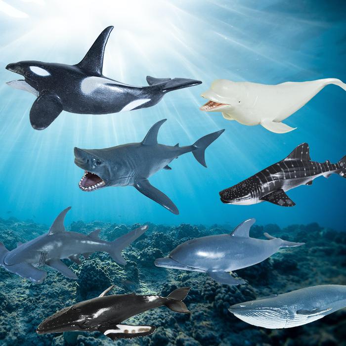 Jual Mainan Binatang Laut Karet Figure Hewan Laut Sea Animal Model Toys ...