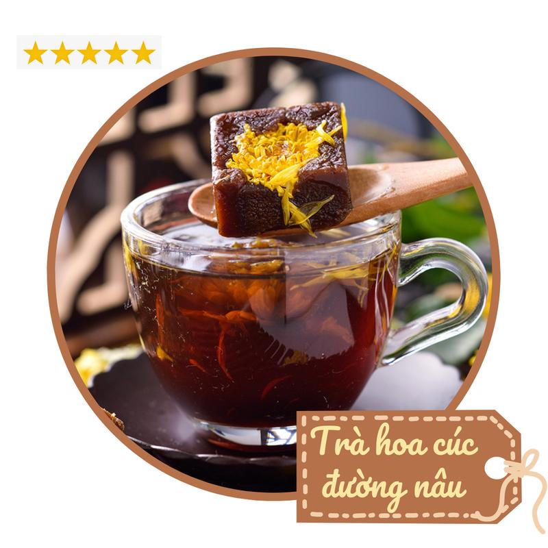 Trà hoa cúc đường nâu (hoa cúc đường đen) đẹp da - 1 gói dùn - TikTok ...