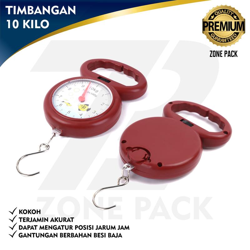 Timbangan Gantung Portabel 10kg | Alat Timbang Praktis | Hanging Scale ...