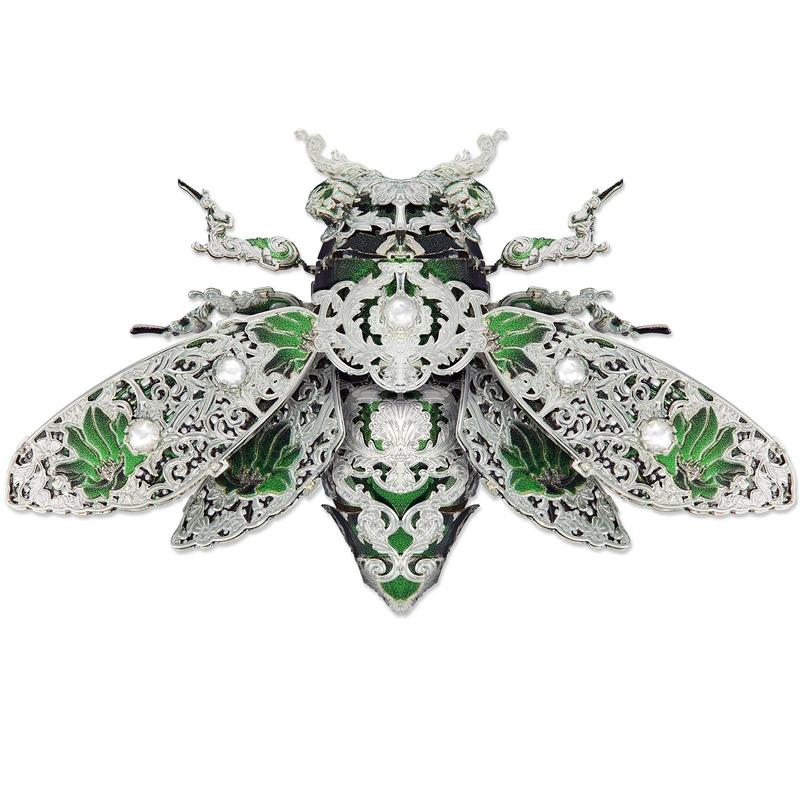Metal Stereo Puzzle, 1 Box Green Jade Insect Series Thin Win - TikTok Shop