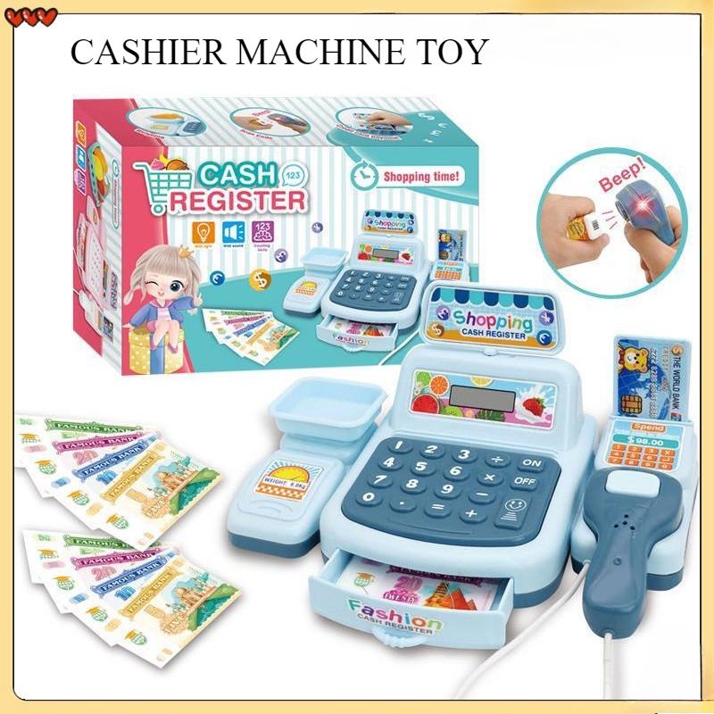 Cashier Machine Toys, Baby Cash Spin Scan Card Simulation, Kids ...