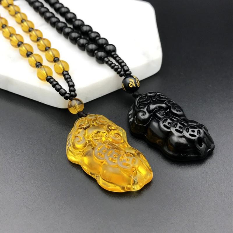 Charm Pixiu Necklace Mystical Charm Adjustable Chain Unisex Lucky ...