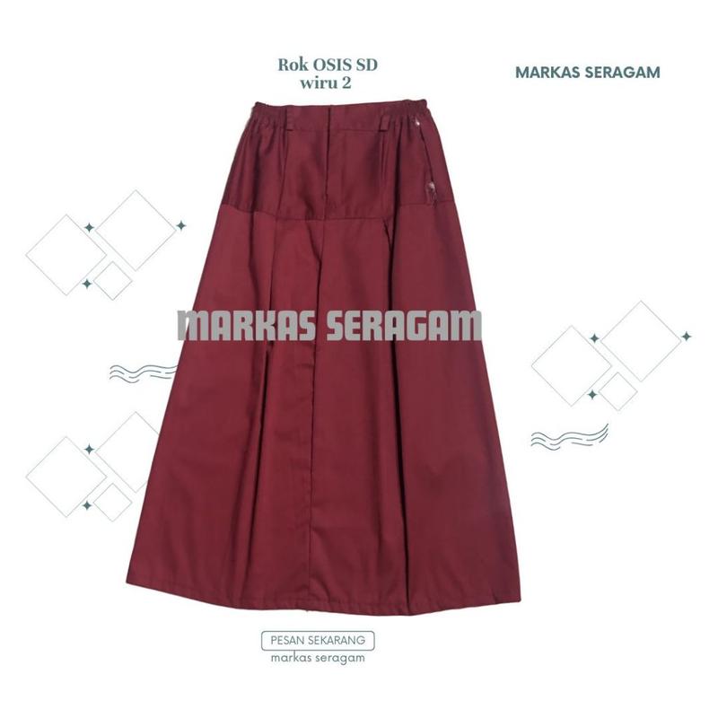 Rok panjang seragam sekolah SD Merah Putih Hijau floi 2 regular - Shop ...