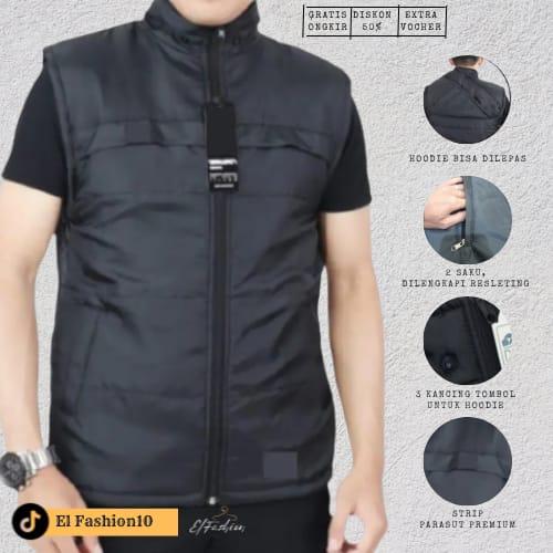 JAKET ROMPI PARASUT PRIA JUMBO / Rompi Polos pria / Rompi parasut ...