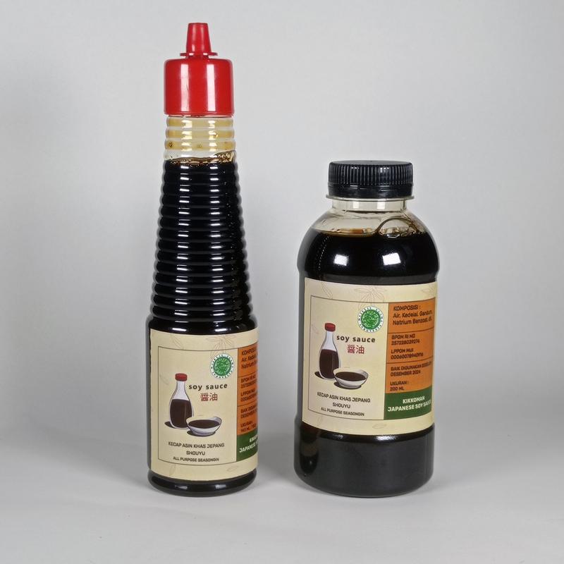 Kikkoman Shoyu Kecap Asin Jepang Halal kemasan Repack Halal ukuran 230 ...