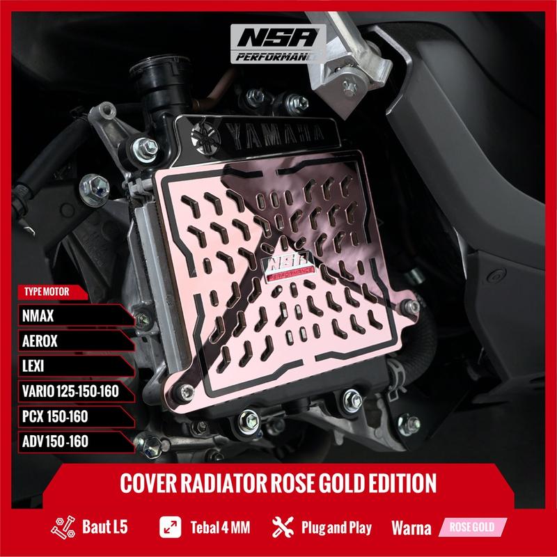 NSA COVER RADIATOR ROSE GOLD SERIES VARIO NMAX AEROX PCX ADV - Shop ...