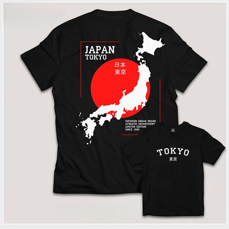 Baju-T,Kemeja-T, TOKYO DESIGN "Land Of the Rising Sun" JAPAN - TikTok ...