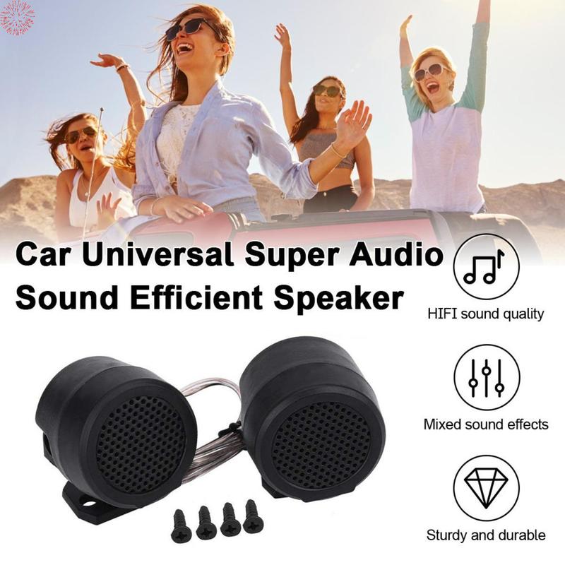 500W High-Performance Dome Tweeters (2Pcs) - 12V Car Audio Tweeter ...