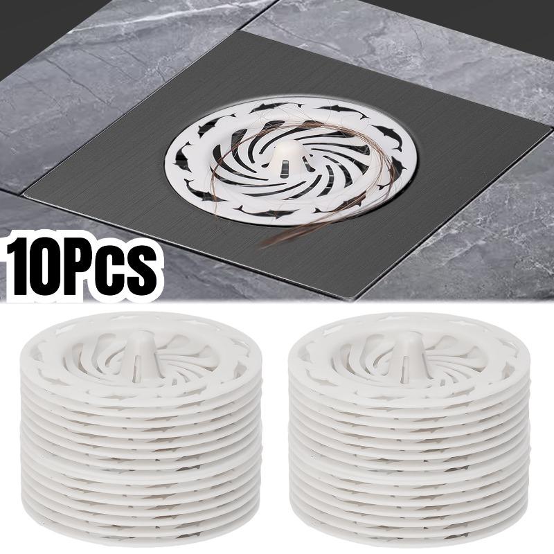 10Pcs Disposable Plastic Kitchen Sink Filter Sewer Mesh Strainers ...