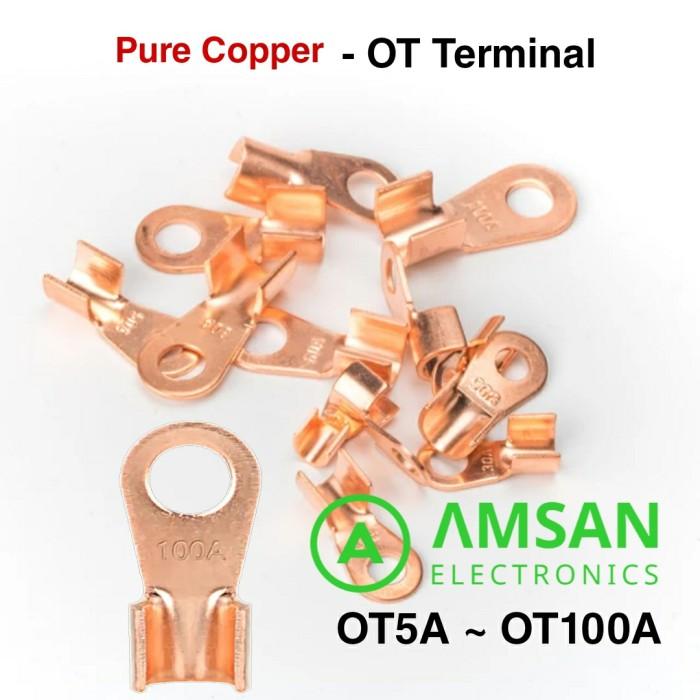 Skun OT-10A-20A-30A-40A-50A-60A-80A-100A-5A Tembaga Murni Cable - Shop | Tokopedia