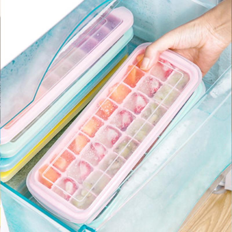 24/36 Grids Silicone Rectangular Ice Cube Tray Food Grade Ic - TikTok ...