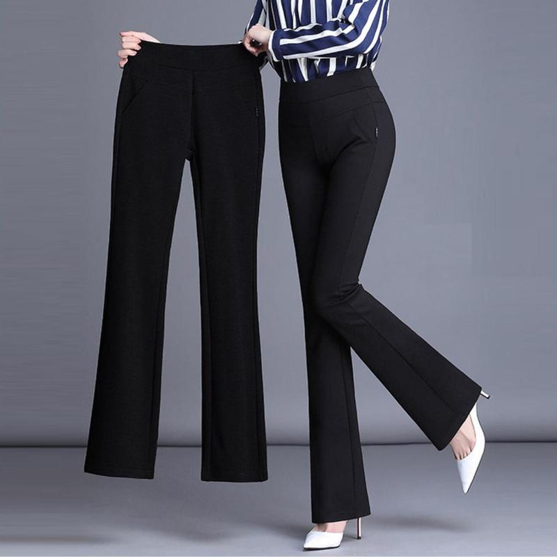 Plus size slack pants work long black female Slek women high - TikTok ...