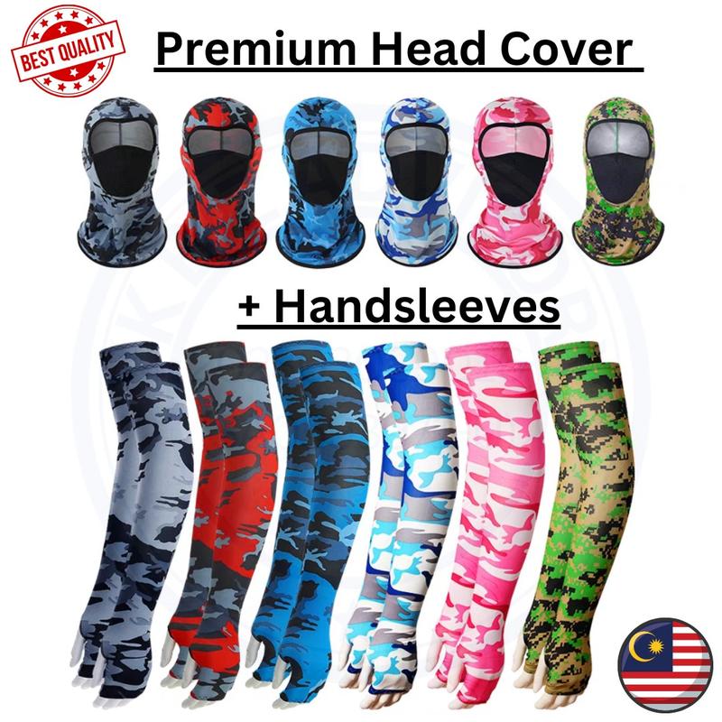 Anti UV Head Cover Sarung Kepala Penuh Full Face Protection Inner ...