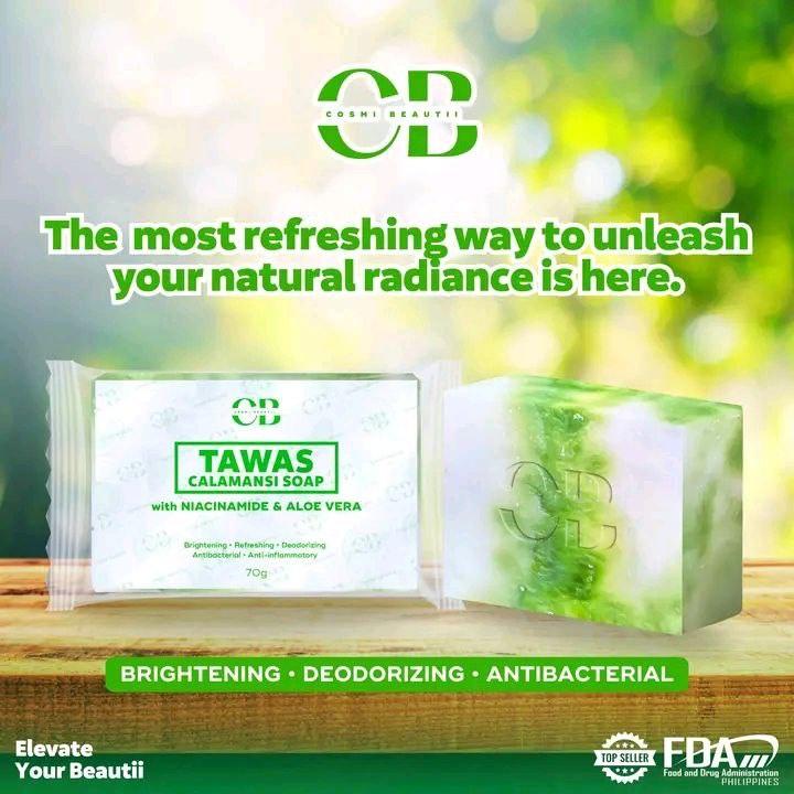 Tawas Calamansi Soap with Niacinamide and Coconut Oil Aloe Vera ...
