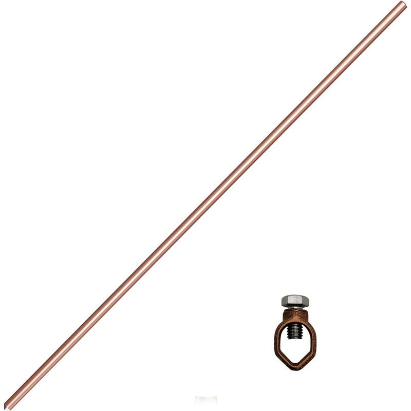 4ft Ground Rod Kit - 5/8'' Bonded Electrical Copper Groundin - TikTok Shop