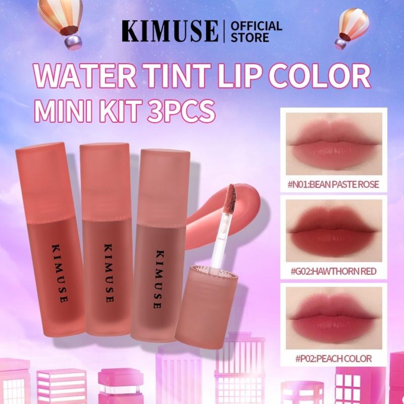 【Brand-exclusive】 KIMUSE Water LipTint Lip Glaze Waterproof LongLasting ...