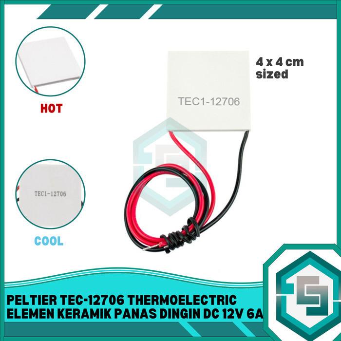 Peltier TEC1-12706 Modul Thermoelectric Cooler – Elemen Panas Dingin ...