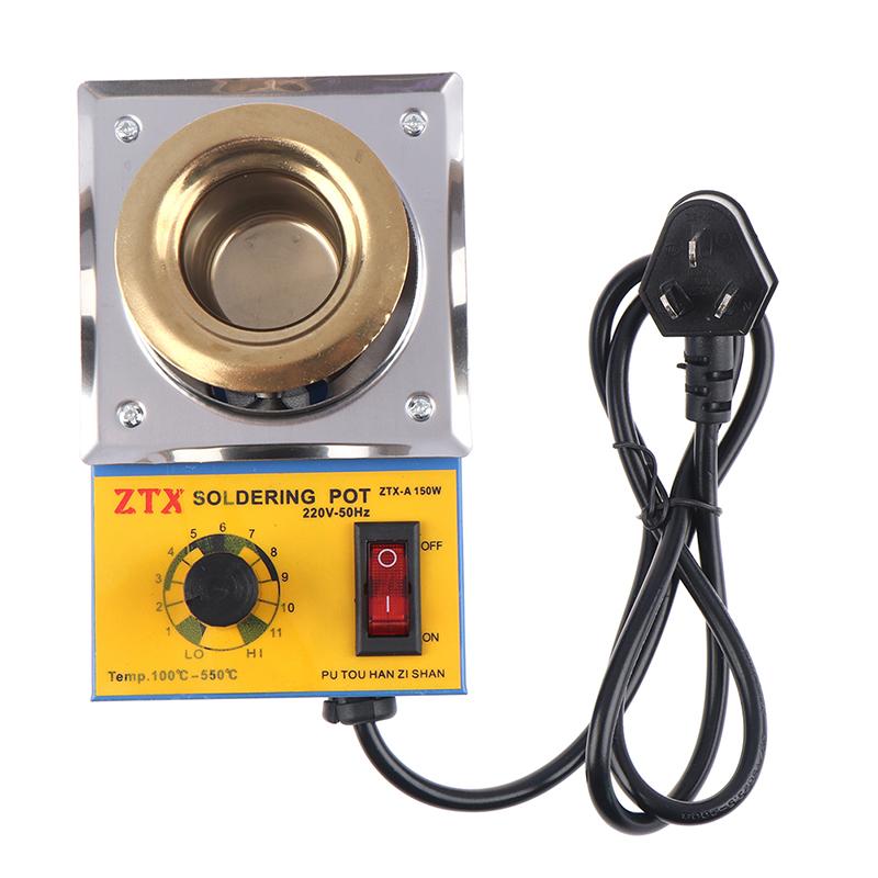 100-550°C Solder Pot Soldering Desoldering Bath Stainless Steel ...