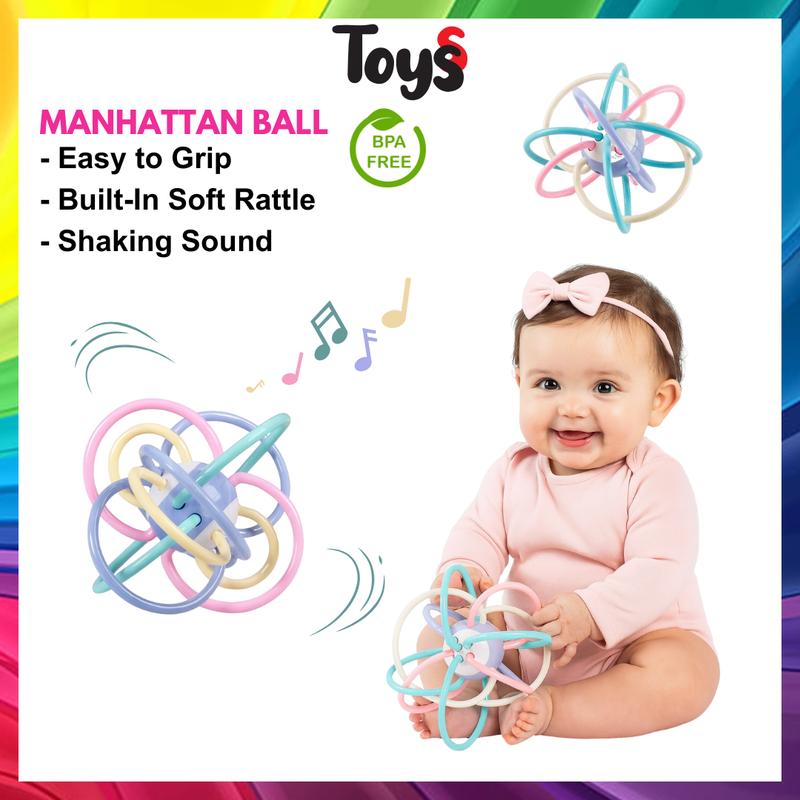 Toyss Mainan Baby Bola Manhattan Mainan Loceng Bayi Mainan Bayi ...