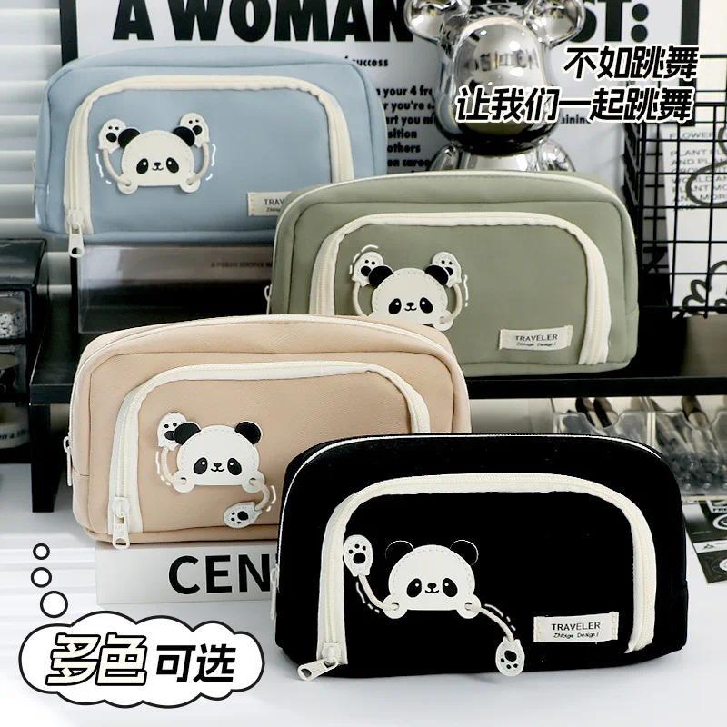 1 Pc Cute Panda Pencil Cases for Kids Simplicity Solid Color - TikTok ...