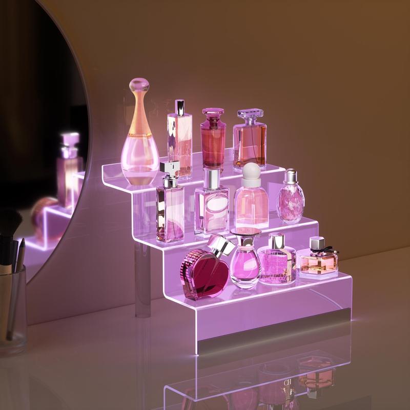 Acrylic Display Rack with LED Lights - 3 Tier Perfume Rack and - TikTok ...