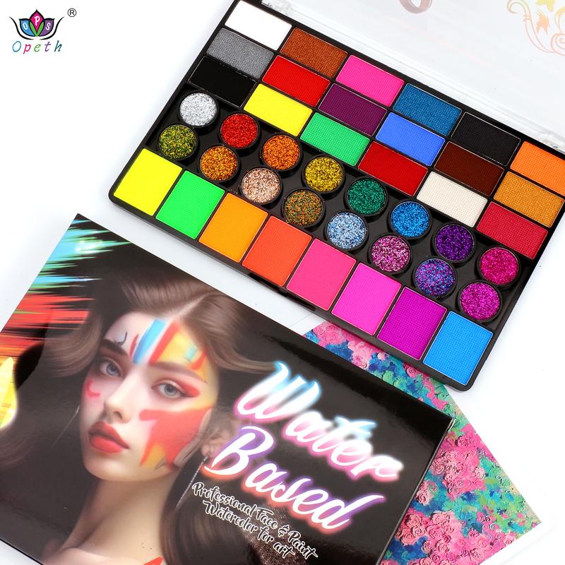 Water Soluble Face Paint Suit 42 Colors Body Paint Pigment Face ...