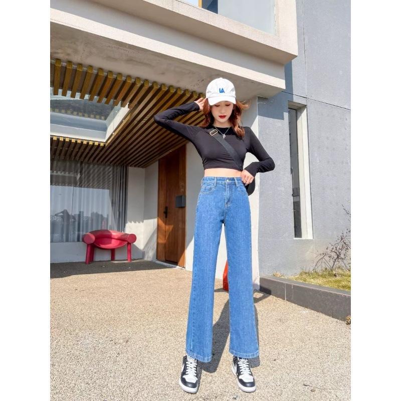 Trendy brand elastic pipe pants for autumn 2024, new women's small ...