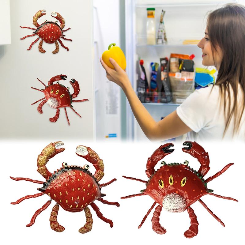 Simulated Crab Refrigerator Magnet Movable Joints Realistic Home ...