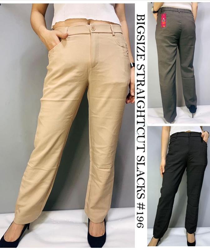(L-5XL) Plussize Highwaist Straightcut Slacks Garterized Bac - TikTok ...