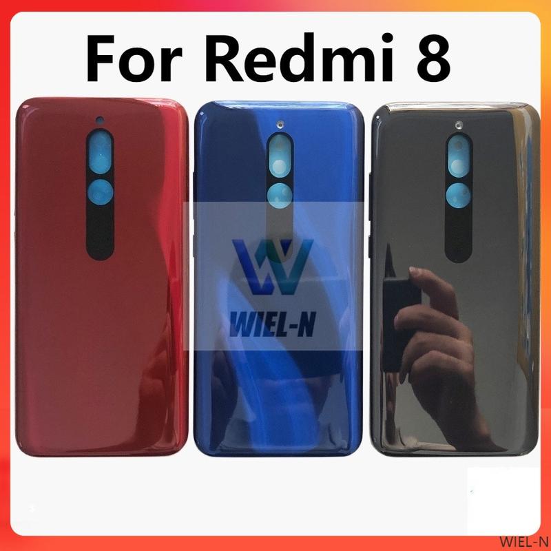 For Redmi 8 Back Cover Plastic Door Shell Cover Back Panel Replacement ...