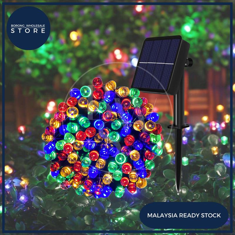 LAMPU RAYA Lip Lap Lampu Hiasan Solar LED 100FT, 8 Mod, Kali - TikTok ...