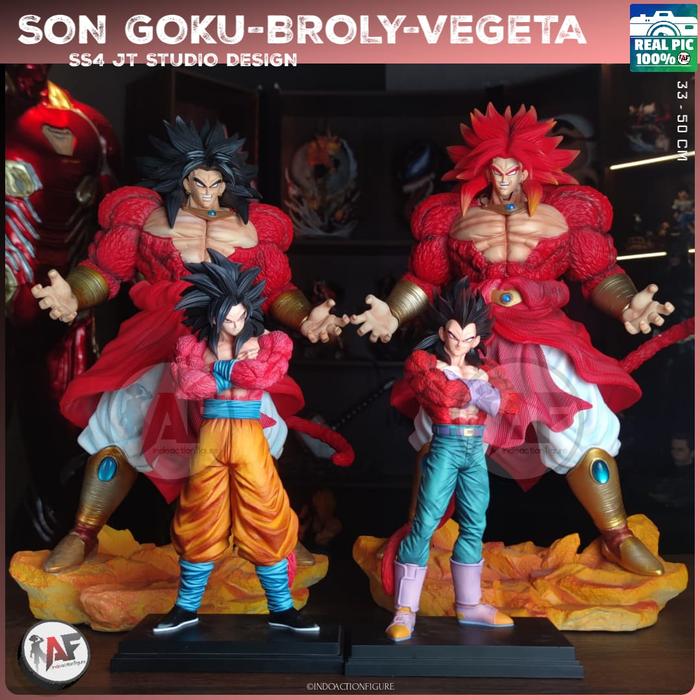 Promo Statue Action Figure Dragon Ball Son Goku, Vegeta, Black & Red ...