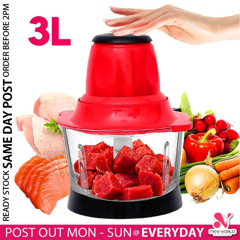 ( XL 3L ) Stainless Steel Electric Food Chopper Meat Grinder - TikTok ...