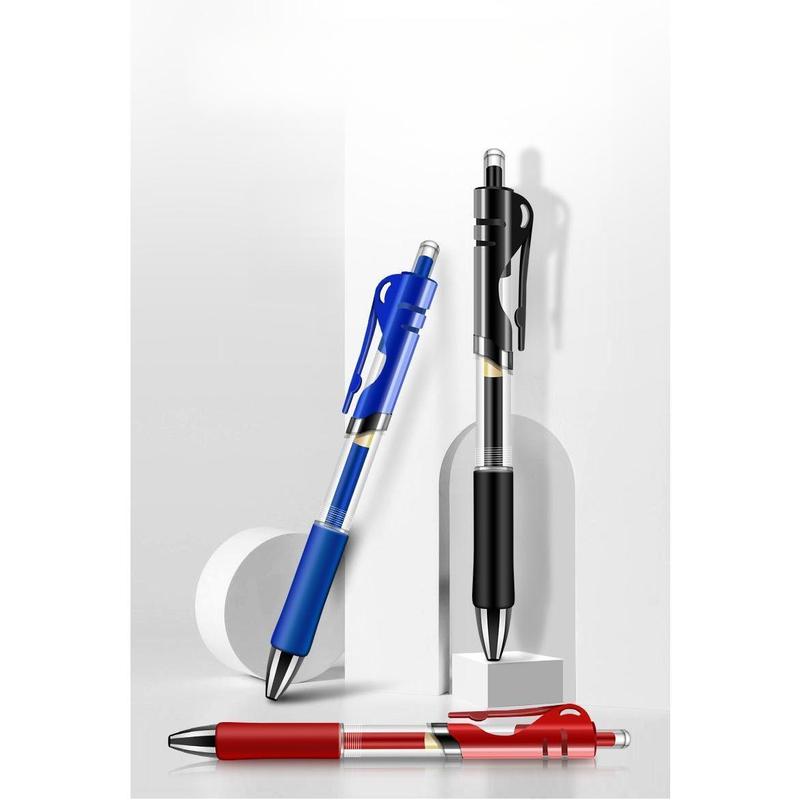 Press Gel Pen 0.5mm Refill Large Capacity Ballpoint Pen Signature ...
